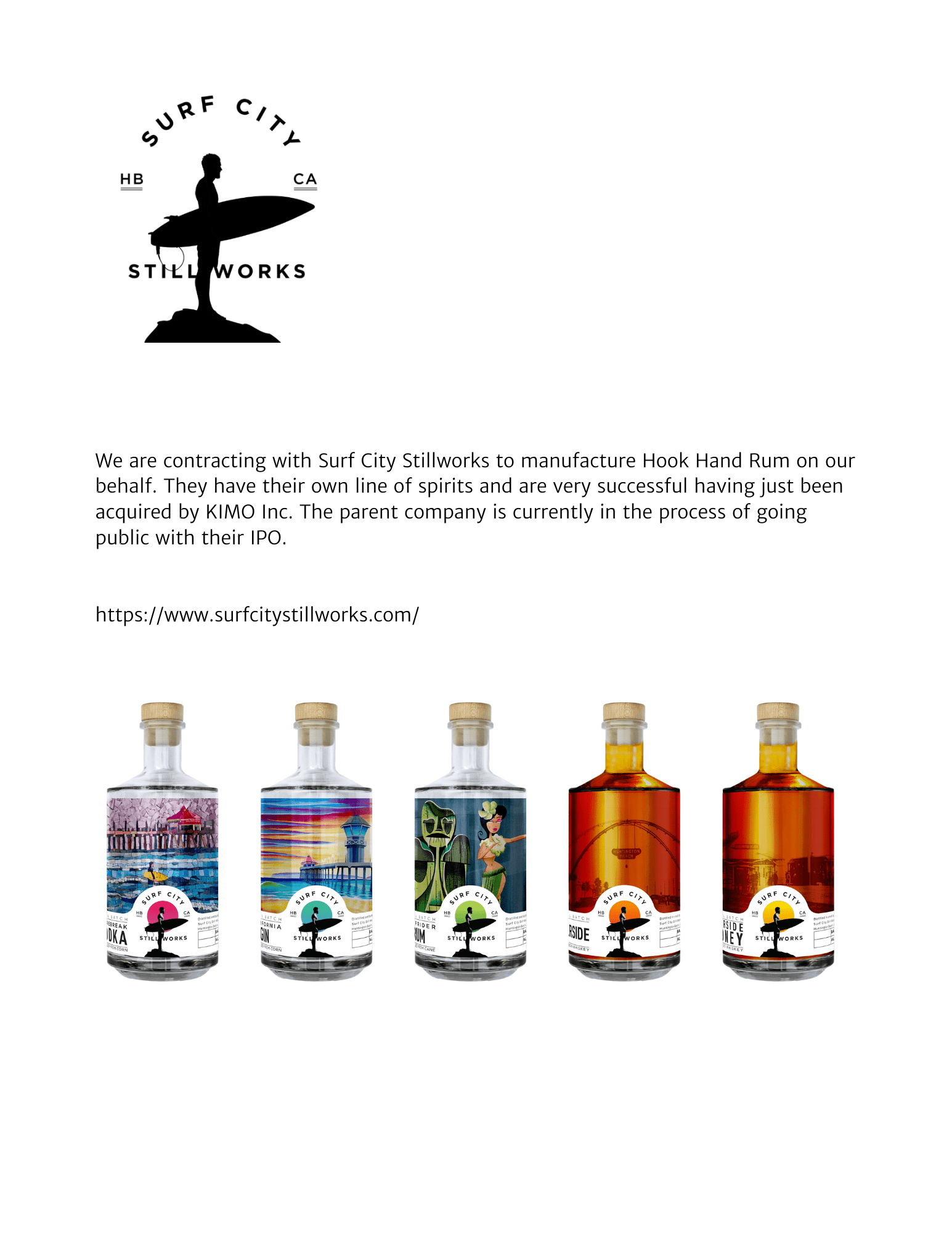 Investors | Hook Hand Rum